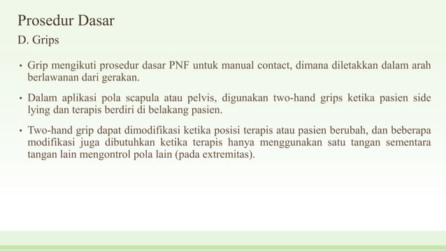 PNF scapula dan pelvis | PDF