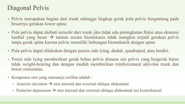 PNF scapula dan pelvis | PDF