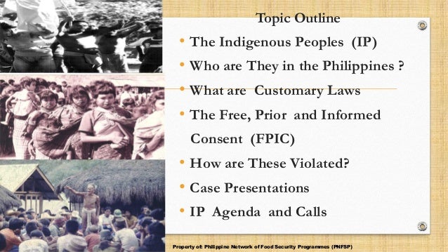 The Philippine Indigenous People and their Customary Laws