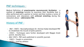 Pnf techniques | PPT