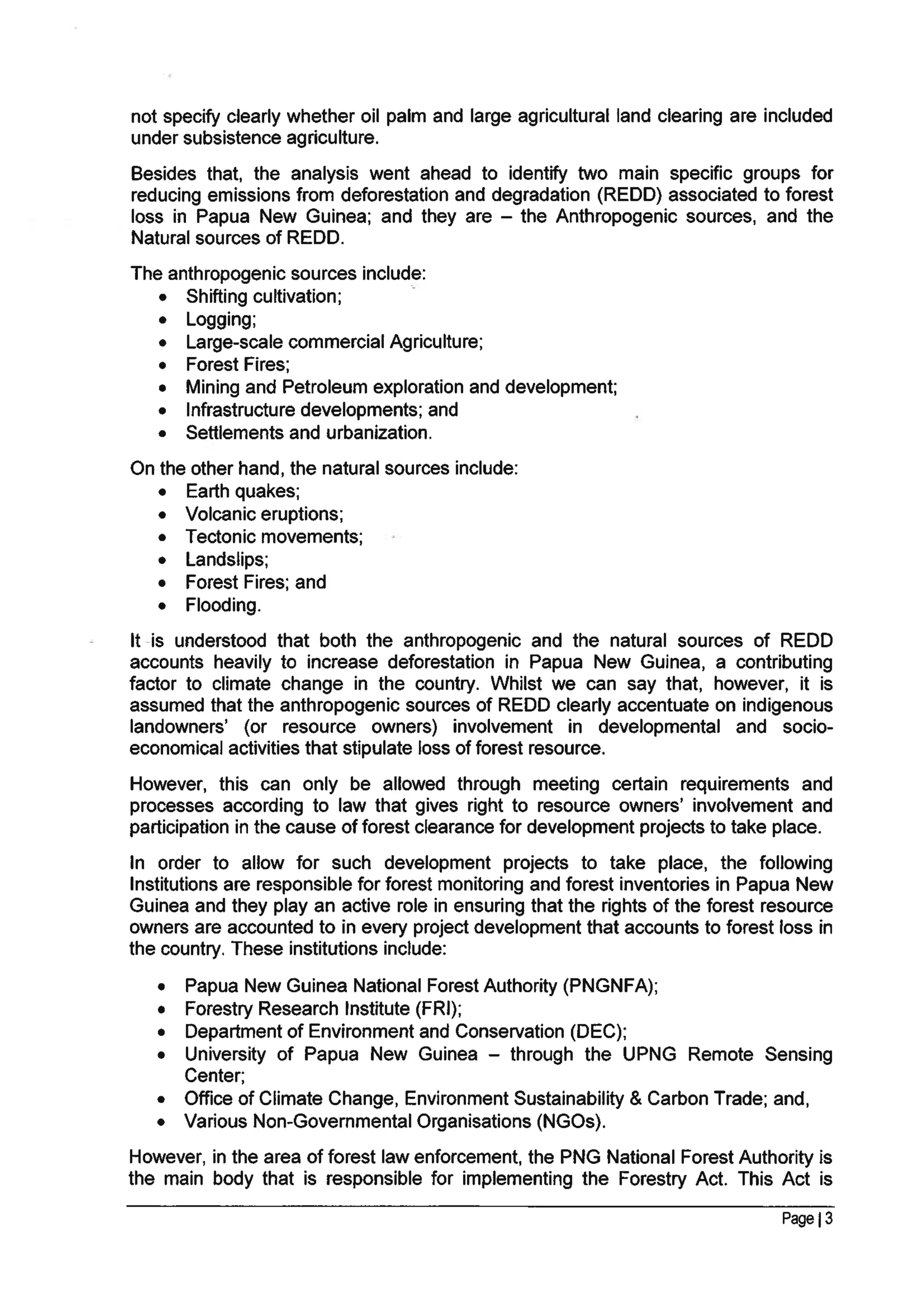 REDD country Strategy Papua New Guinea | PDF