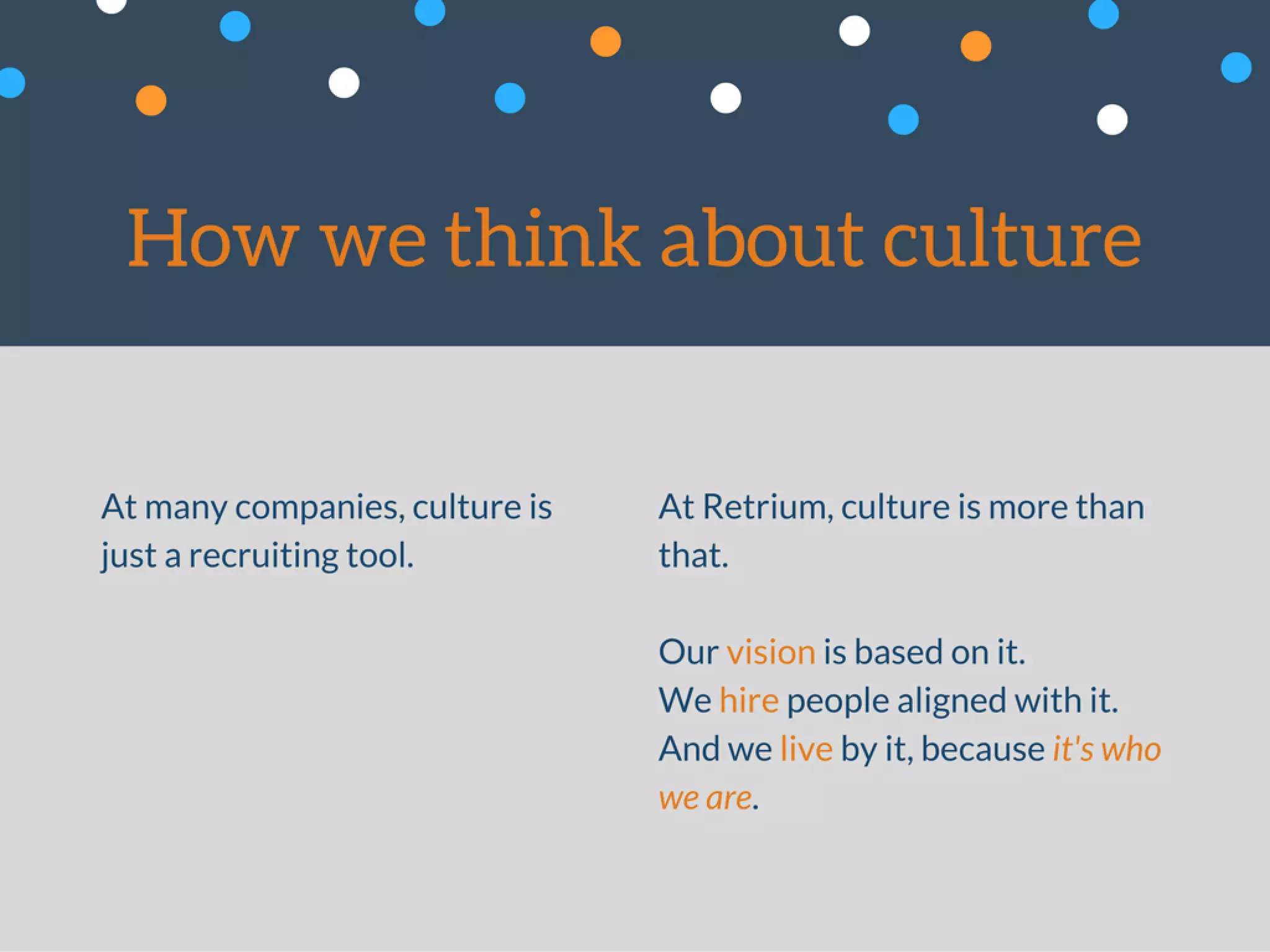 Retrium Culture and Core Values | PPT