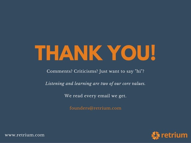 Retrium Culture and Core Values | PPT