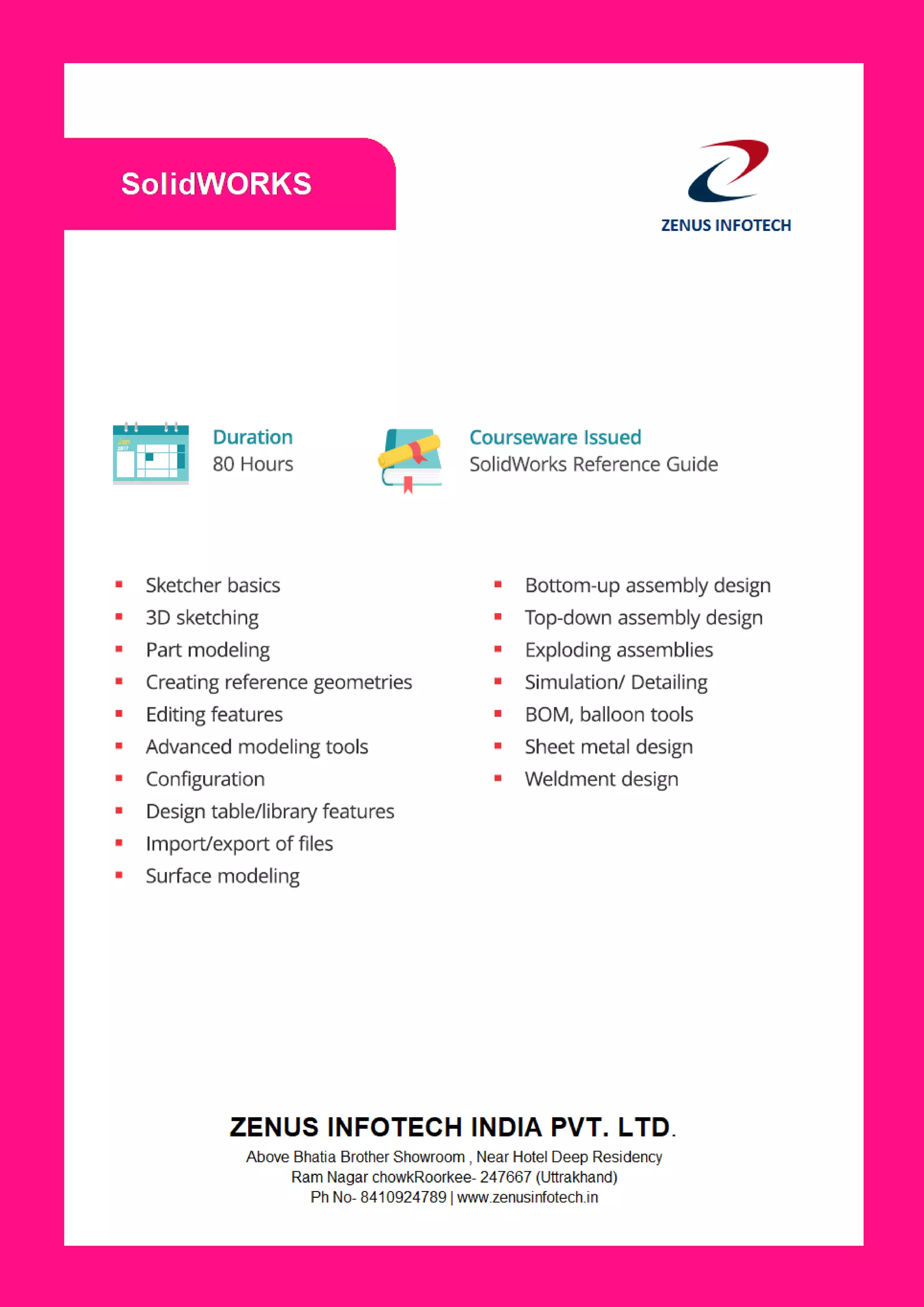 ZENUS is best for CAD Training | PDF