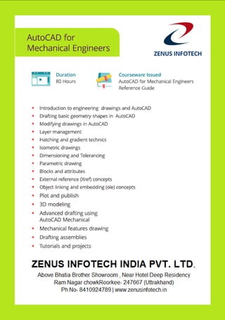 ZENUS is best for CAD Training | PDF