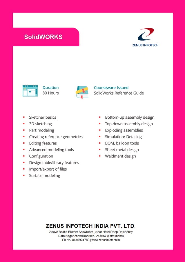 ZENUS is best for CAD Training | PDF