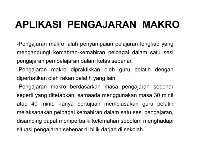 Pngajaran makro ppt | PPTX