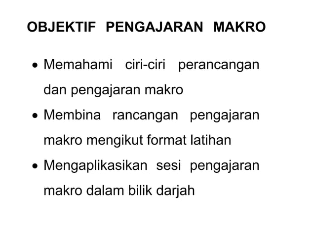 Pngajaran makro ppt | PPTX