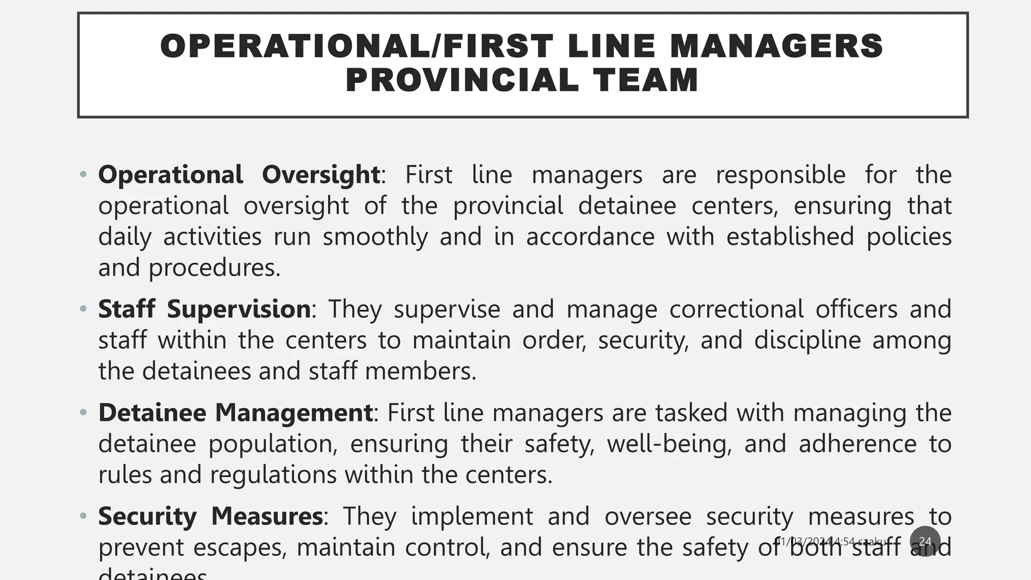 PAPUA NEW GUINEA - CORRECTIONAL SERVICES | PPTX