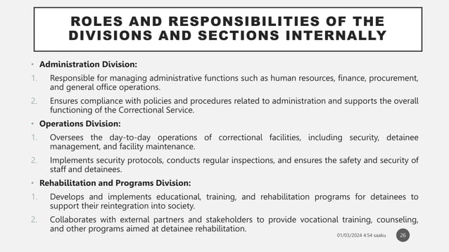 PAPUA NEW GUINEA - CORRECTIONAL SERVICES | PPTX | Human Resources ...