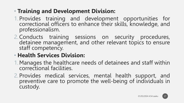 PAPUA NEW GUINEA - CORRECTIONAL SERVICES | PPTX | Human Resources ...