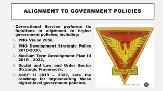 PAPUA NEW GUINEA - CORRECTIONAL SERVICES | PPTX
