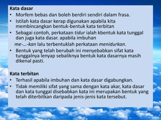 Pengantar Bahasa Melayu-Morfologi | PPTX