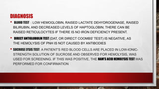 Paroxymal nocturnal hemoglobinuria | PPTX | Blood Disorders | Diseases ...