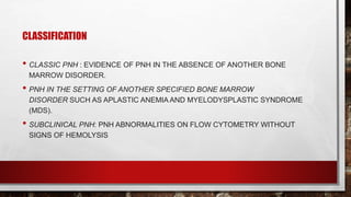 Paroxymal nocturnal hemoglobinuria | PPTX | Blood Disorders | Diseases ...