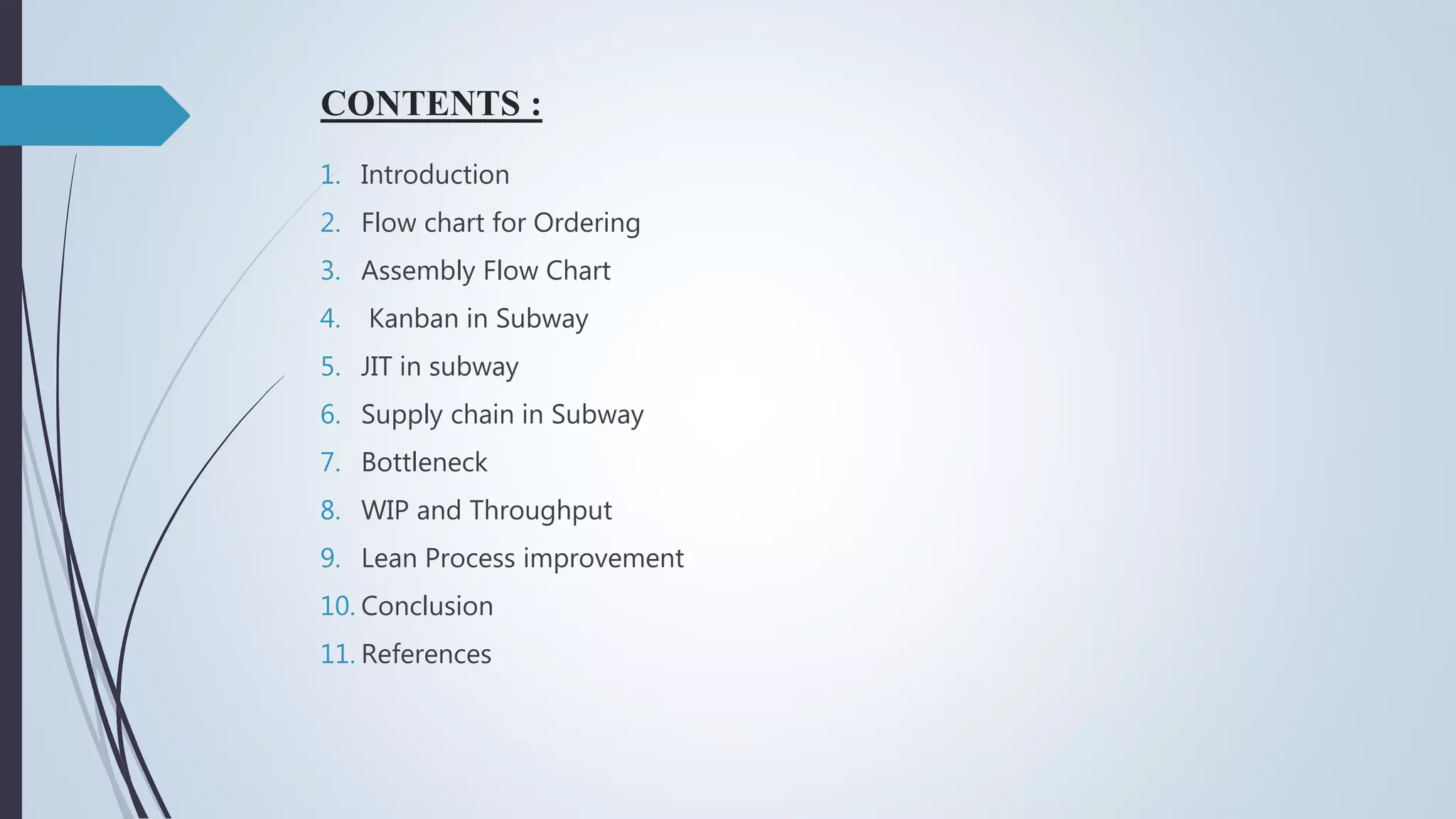 Lean and Process Improvement Implementation at Subway Restaurant | PPTX