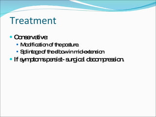ulnar Entrapment Neuropathy and double crush syndrome | PPT
