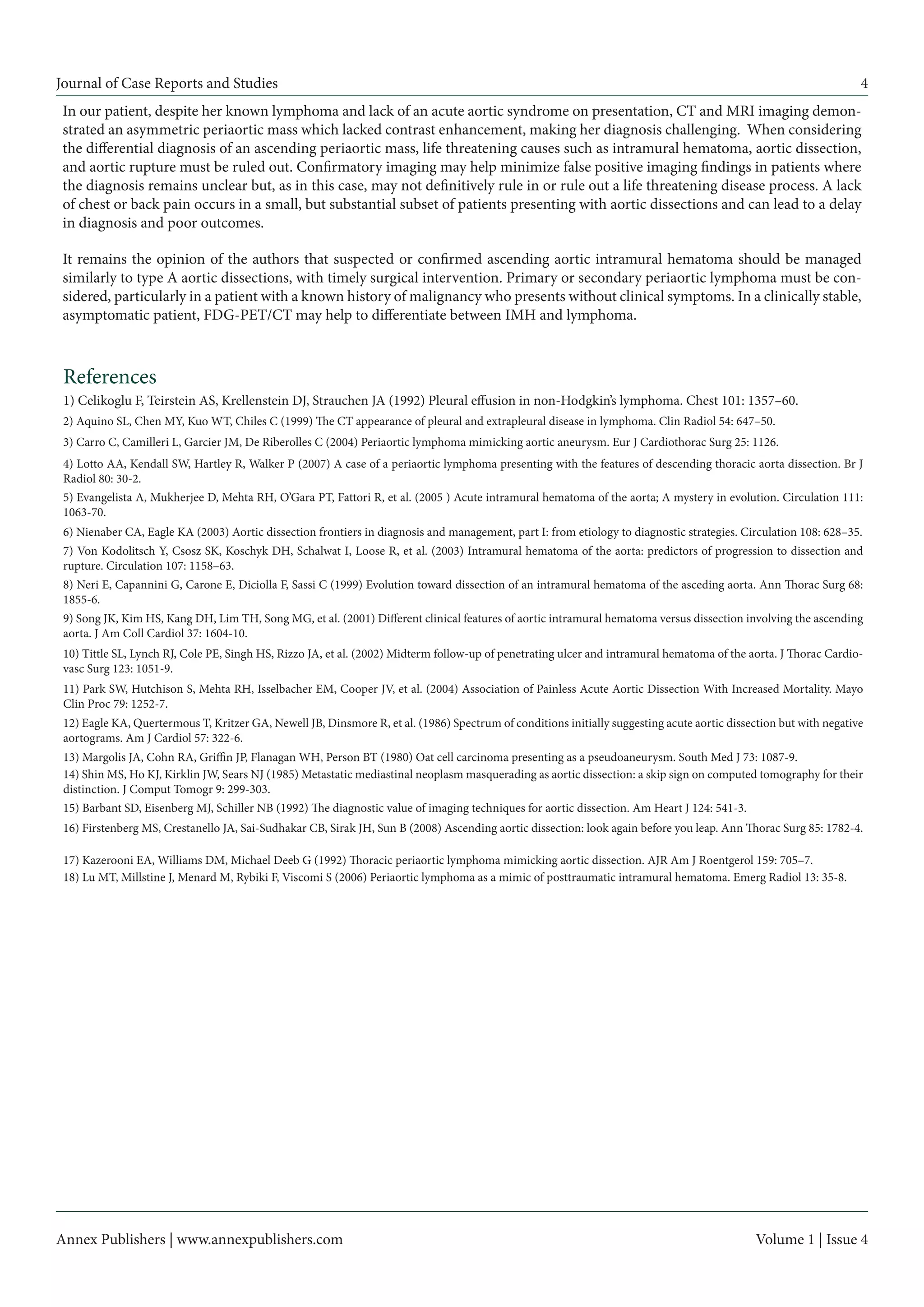 Ascending aortic-b-cell-lymphoma-masquerading-as-intramural-hematoma-a ...