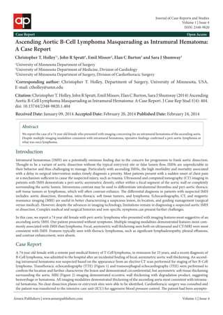 Ascending aortic-b-cell-lymphoma-masquerading-as-intramural-hematoma-a ...