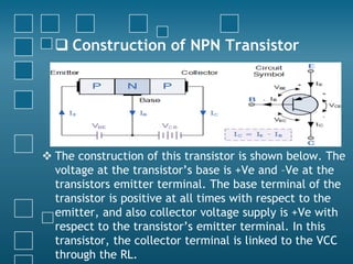 Type of pn junction & rectifiers plus Transistor | PPTX