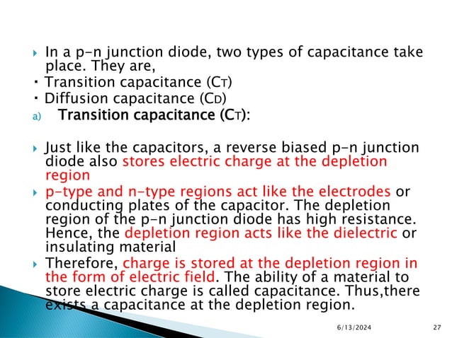 PN Junction Diode and its V - I Characteristics | PDF