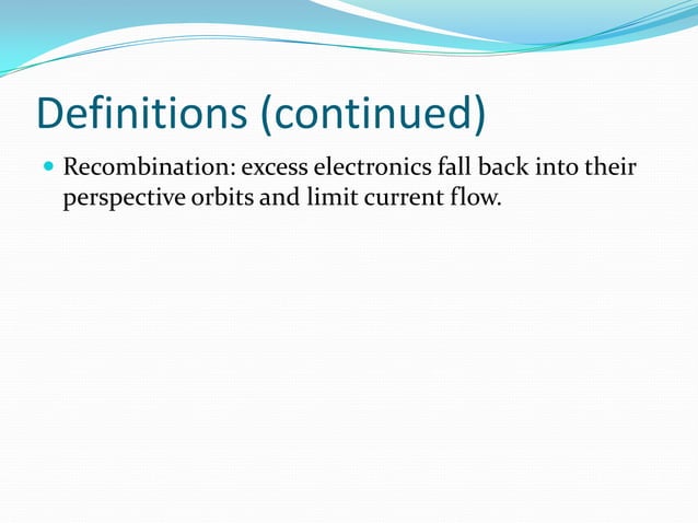 Pn junction diodes (presentation) | PPT | Consumer Electronics | Technology & Computing