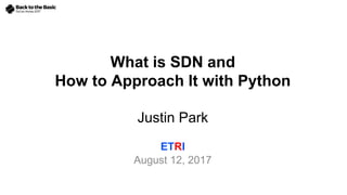 What is SDN and how to approach it with Python | PDF