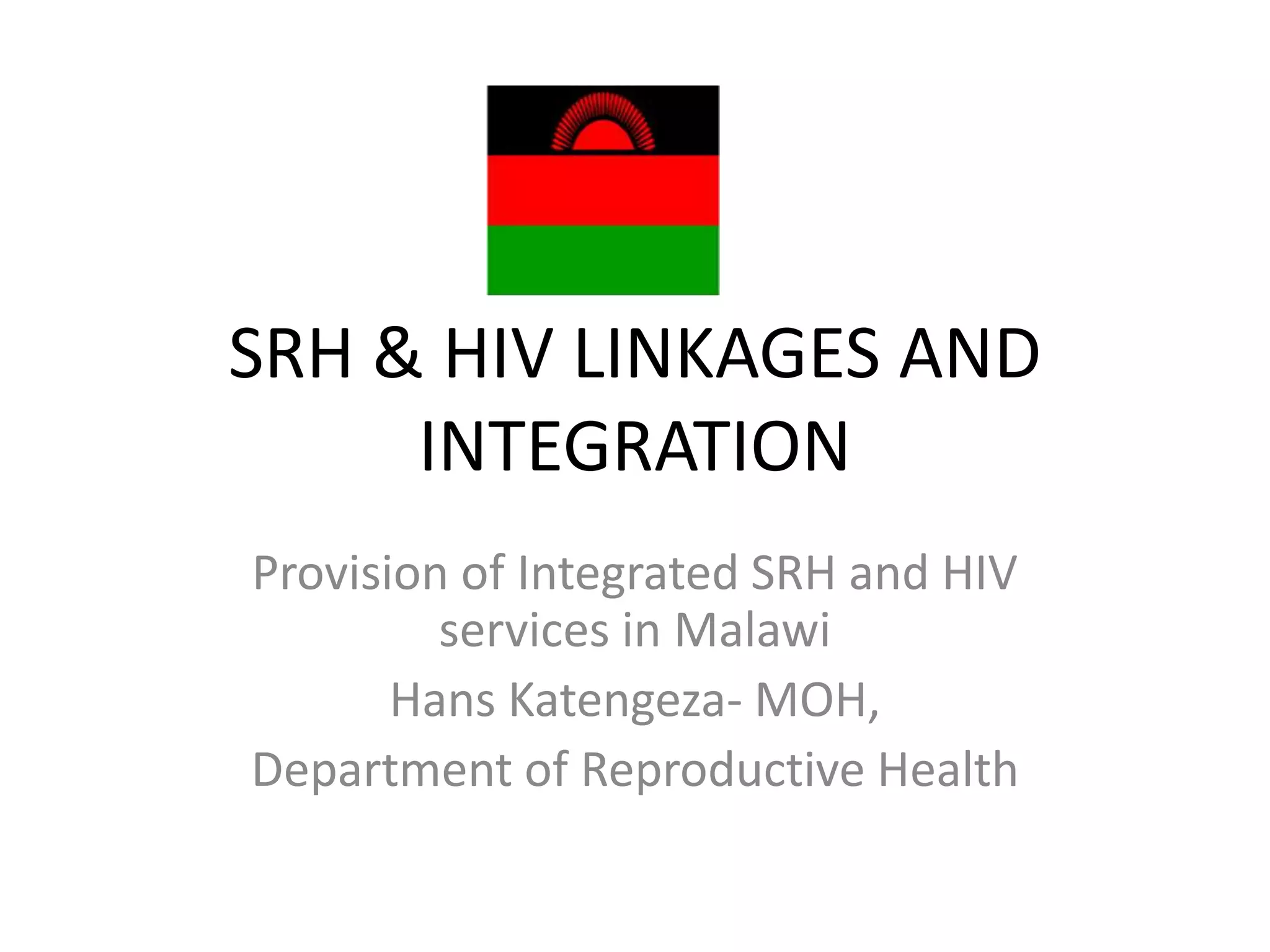 Panel Discussion Integration Of Hiv And Srhr Ppt