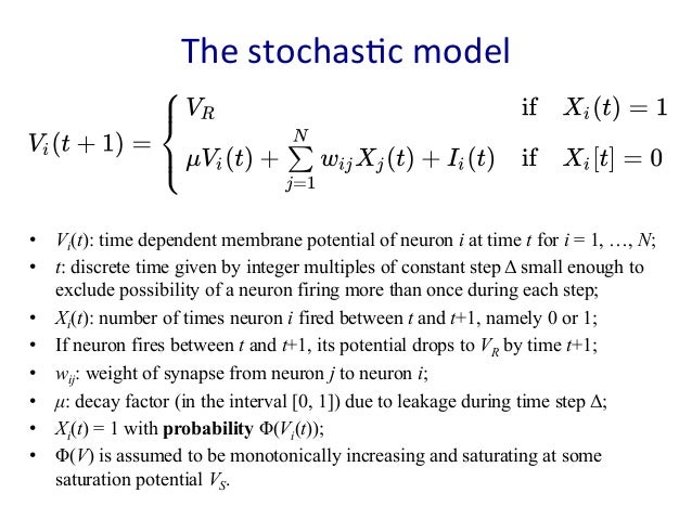 Perspectives On Applications Of A Stochastic Spiking Neuron Model To