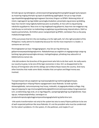 P noy 2013 sona reaction paper | DOCX