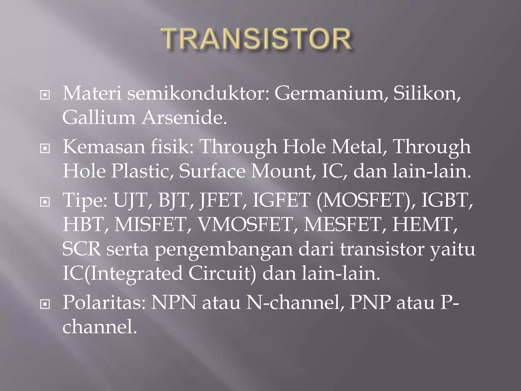 Transistor PNP | PPT