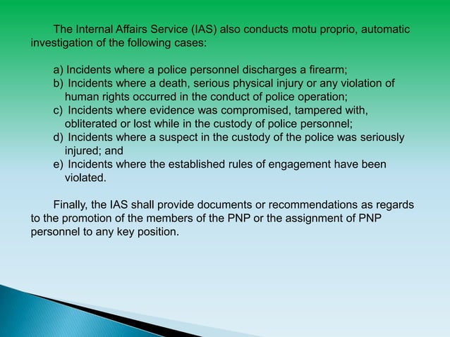 Pnp ias iid ppt | PPT | Law