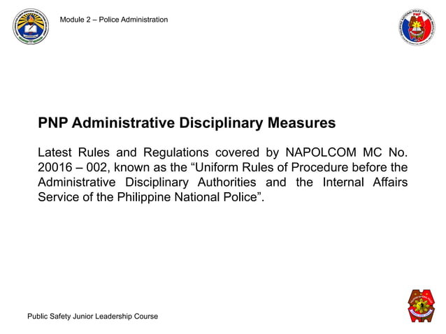 PNP Administrative Disciplinary Bodies & its Functions.pptx