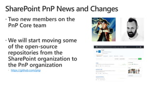 SharePoint Dev Ecosystem / PnP - June 2018 monthly call | PPT