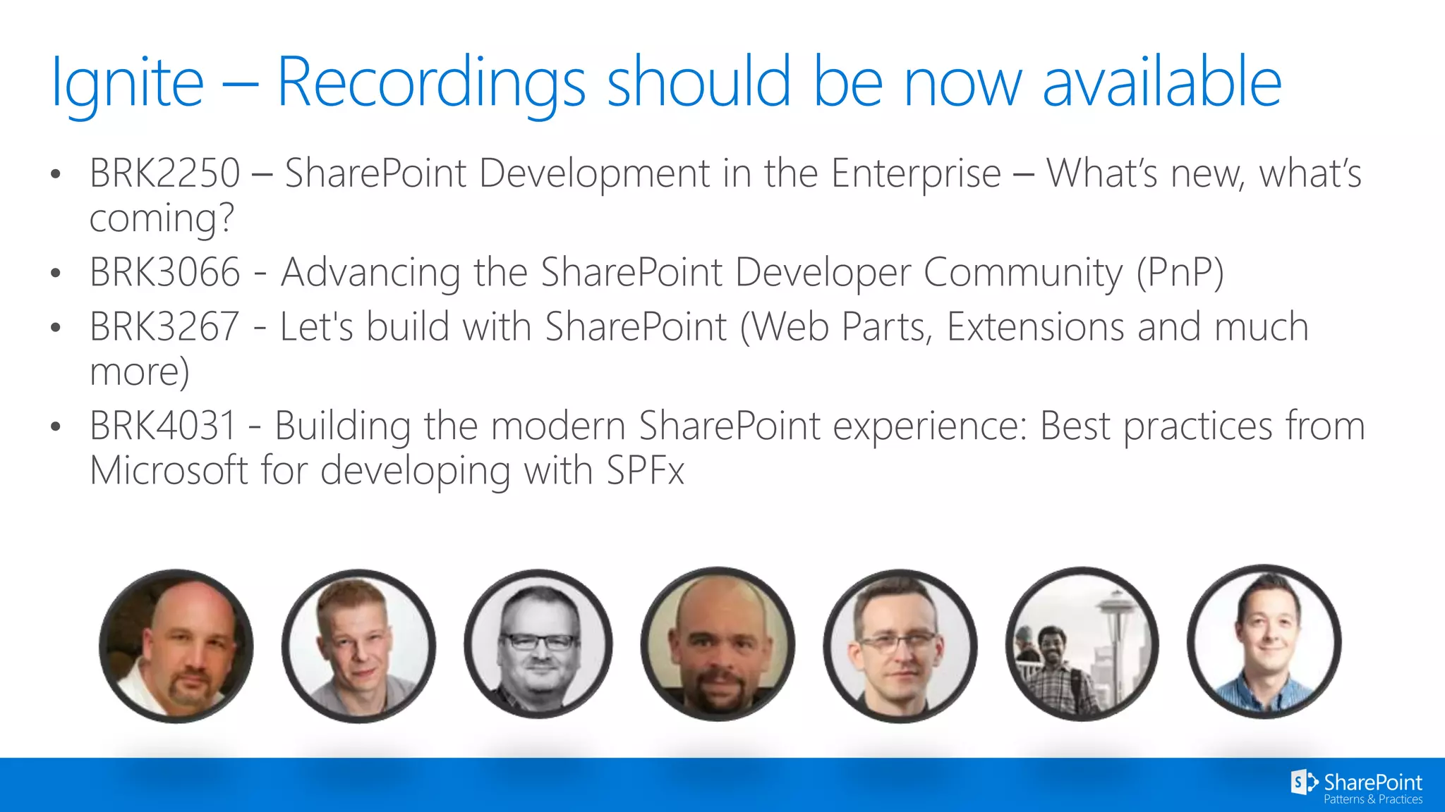 Sharepoint Patterns And Practices Pnp Core And Pnp Powershell Sig 7th