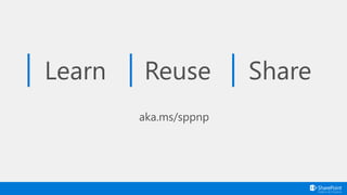 SharePoint Patterns & Practices - PnP Core and PnP PowerShell SIG - 7th of October | PPT