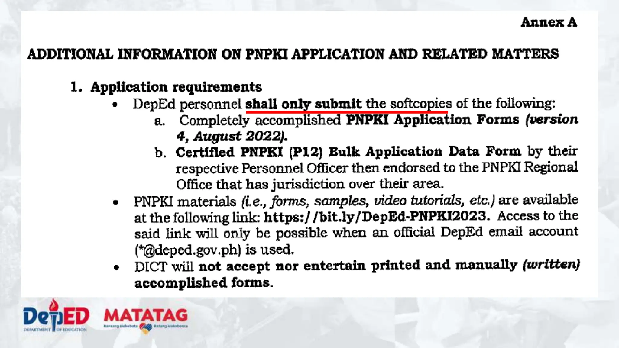 PNPKI sample for fill up................ | PPT
