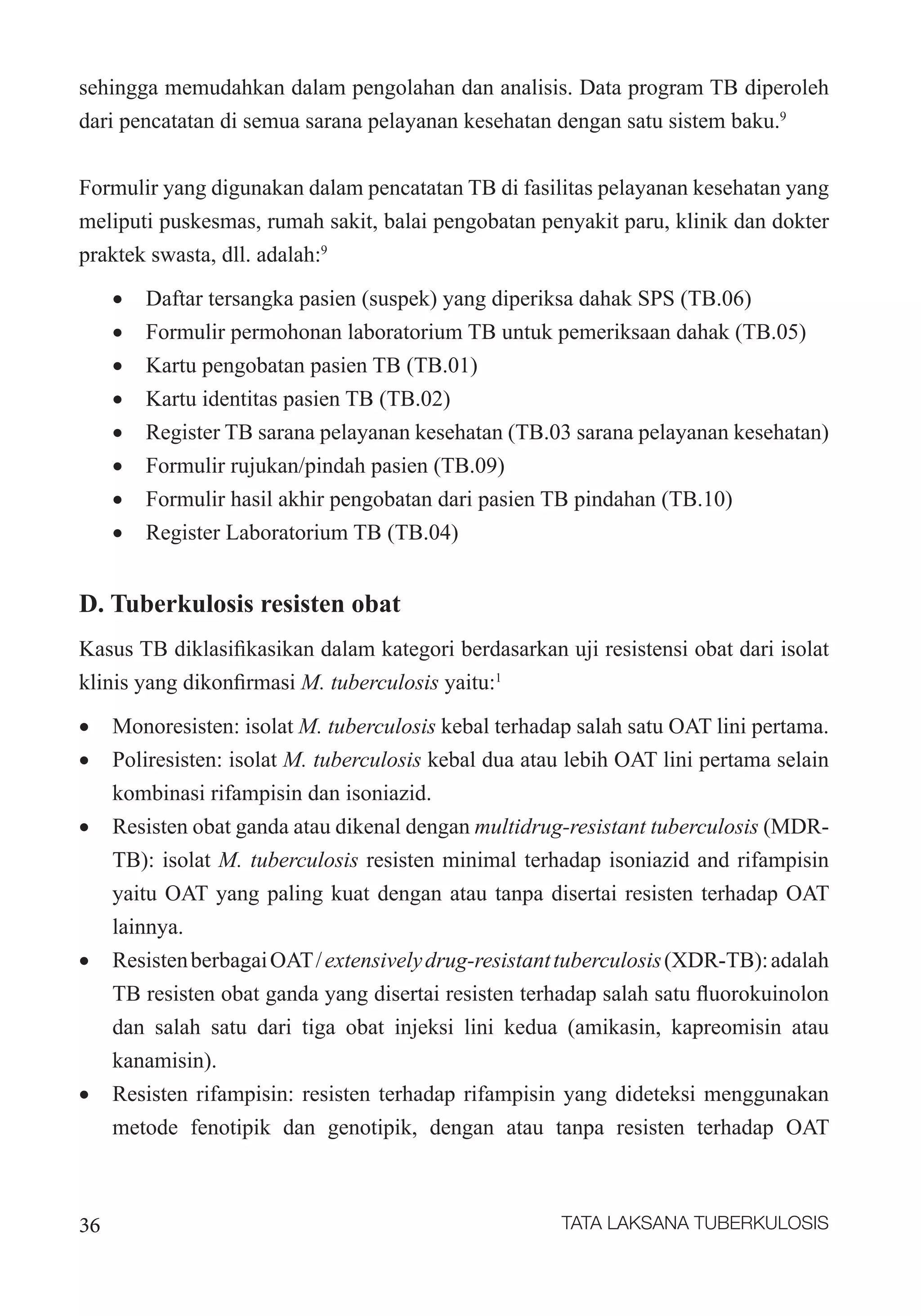 Pedoman Nasional Pelayanan Kedokteran Tata Laksana Tuberkulosis - 2013 ...