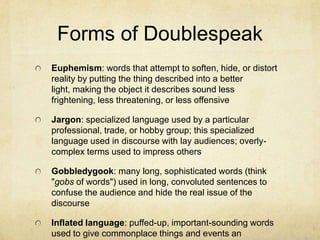 Doublespeak | PPTX