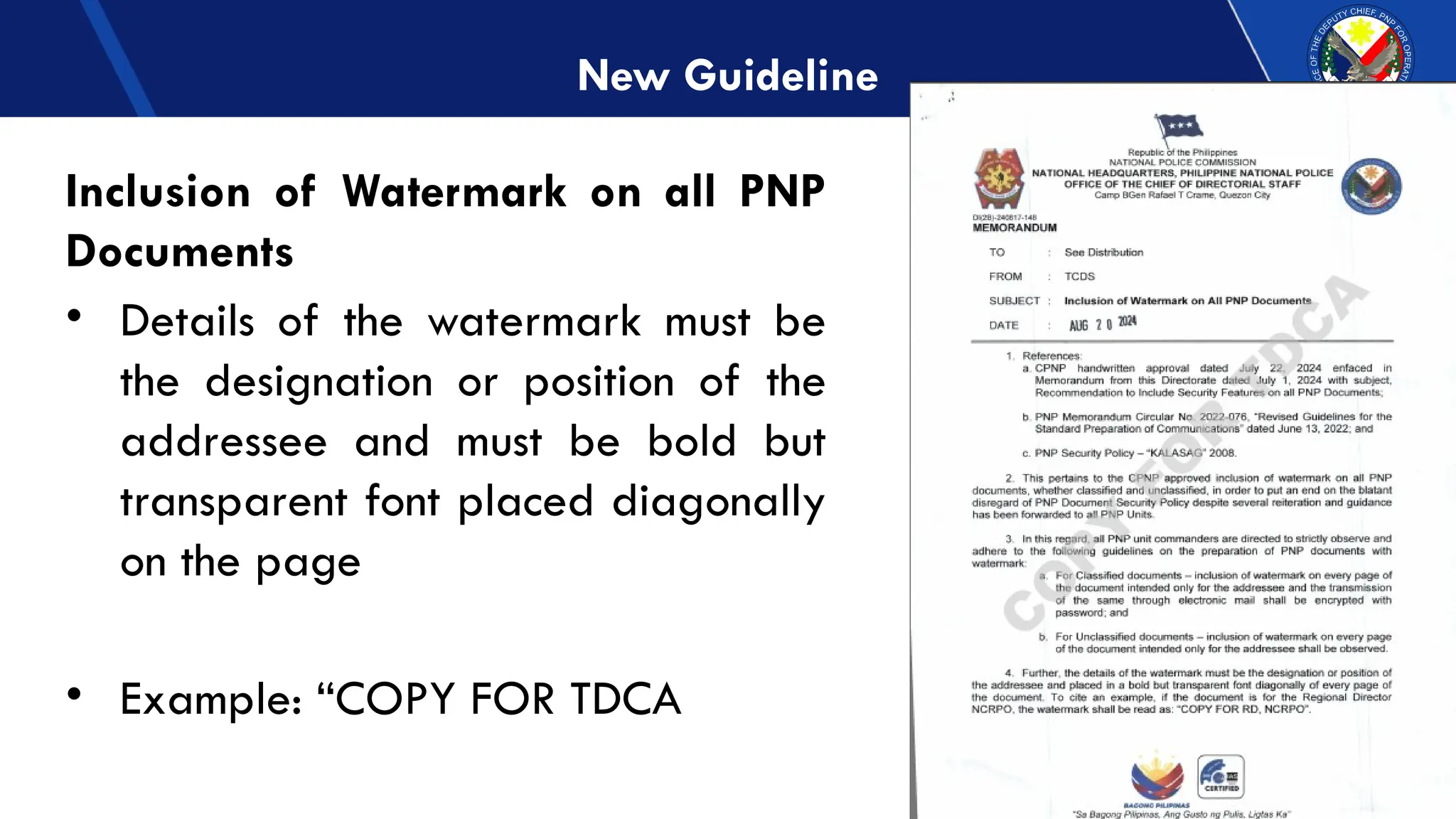 PNP MC 2022-076 edited pnp memorandu circular twenty twenty two dash ...