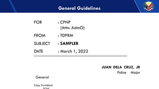 PNP MC 2022-076 edited pnp memorandu circular twenty twenty two dash ...