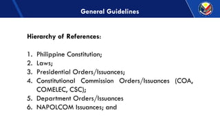 PNP MC 2022-076 edited pnp memorandu circular twenty twenty two dash ...
