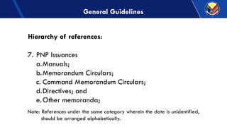 PNP MC 2022-076 edited pnp memorandu circular twenty twenty two dash ...