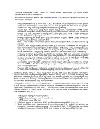 Pnpm mandiri pedesaan | DOCX