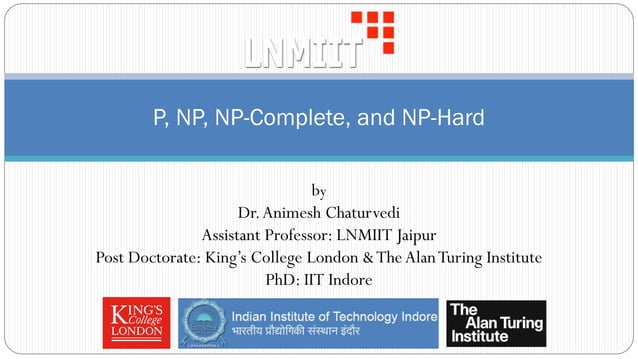 P, NP, NP-Complete, and NP-Hard | PDF | Programming Languages | Computing