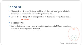 P, NP, NP-Complete, and NP-Hard | PDF