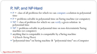P, NP, NP-Complete, and NP-Hard | PDF