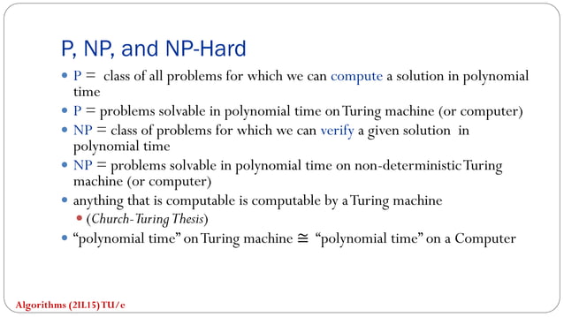 P, NP, NP-Complete, and NP-Hard | PDF | Programming Languages | Computing