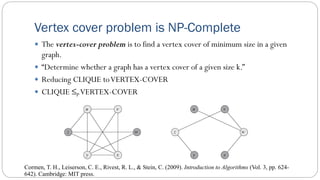 P, NP, NP-Complete, and NP-Hard | PDF