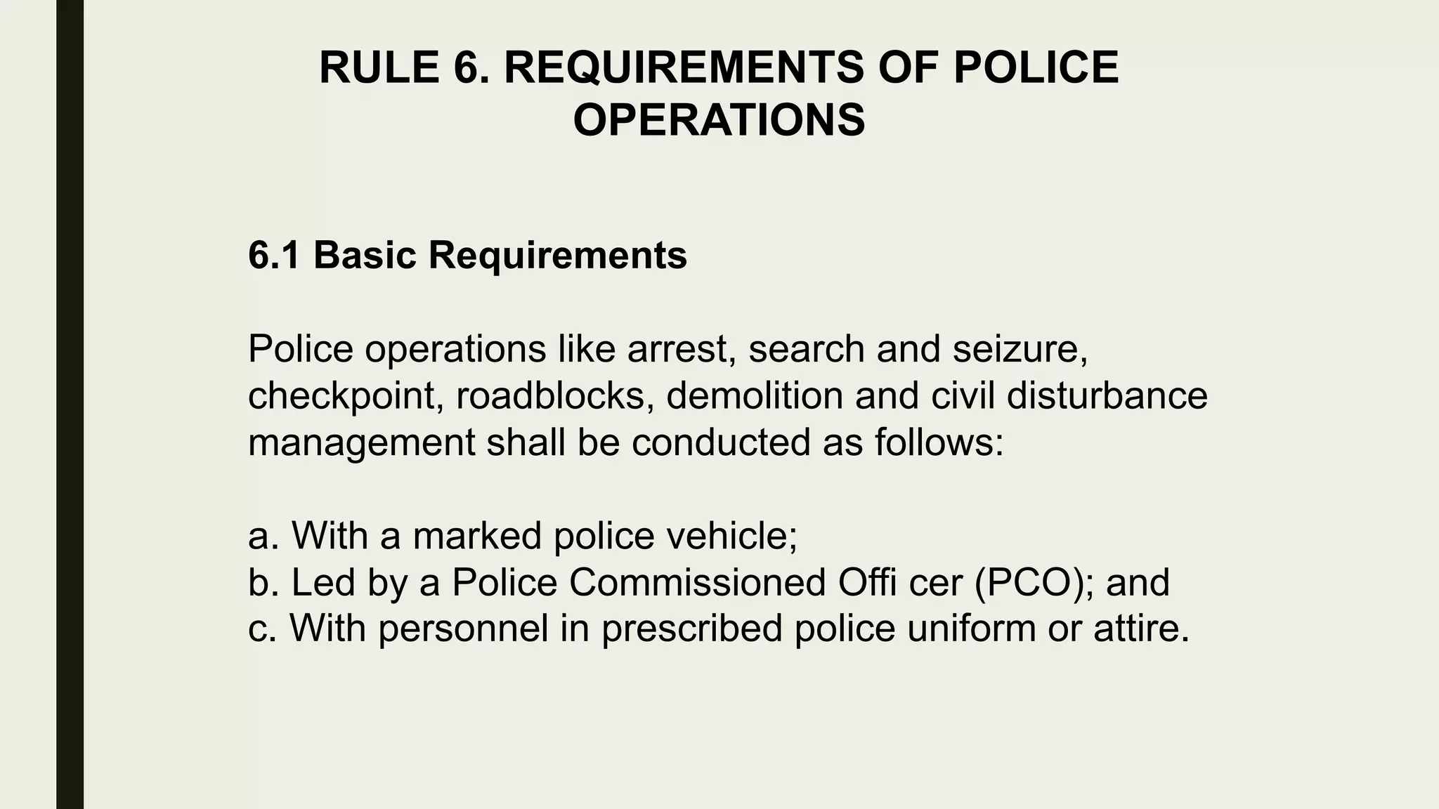 Pnp operational procedure | PPTX